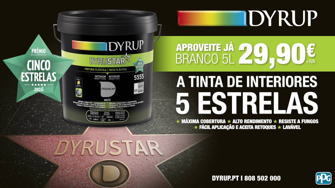 Dyrup - Campanha Dyrustar - A Tinta de Interiores 5 Estrelas - YouTube