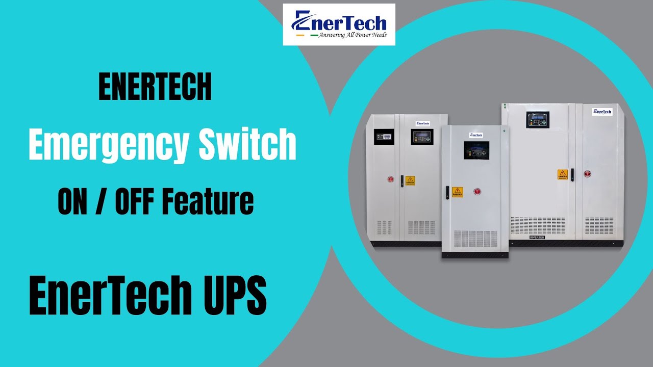 EnerTech Emergency Switch Feature | Solar Hybrid Inverter Emergency Switch | EnerTech UPS - YouTube