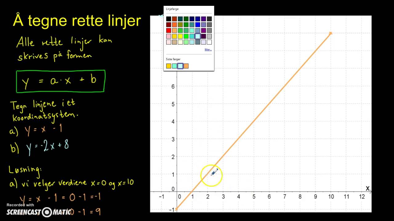 Å tegne rette linjer - YouTube