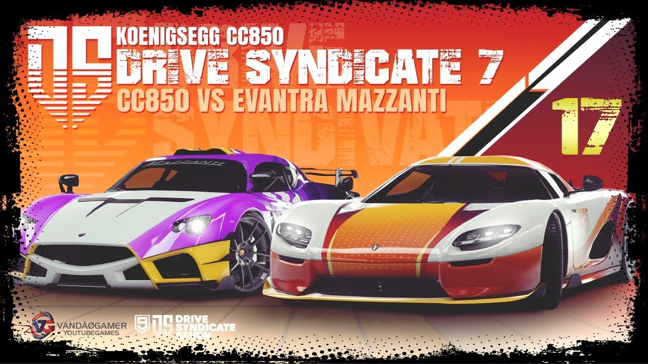 ASPHALT 9 DRIVE SYNDICATE 7 KOENIGSEGG CC850 VS EVANTRA MAZZANTI/ #17 ...
