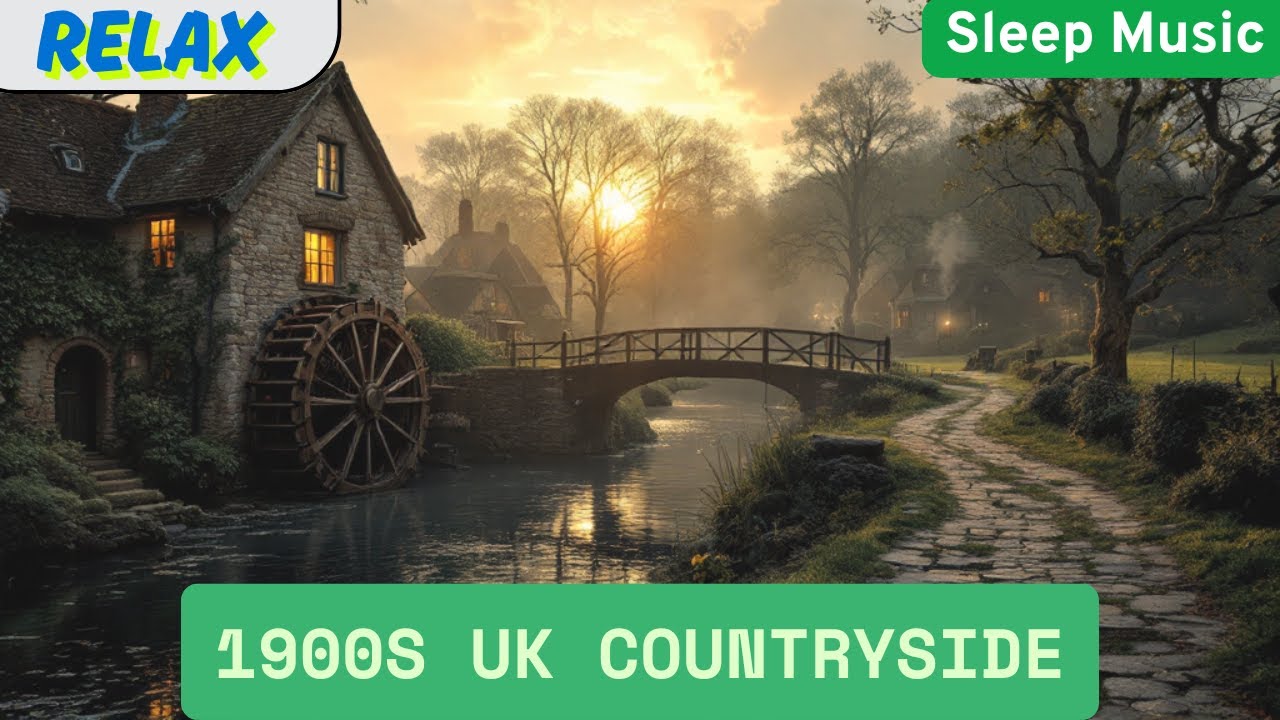 A Peaceful Evening in the 1900s UK Countryside | Relaxing Jazz ...