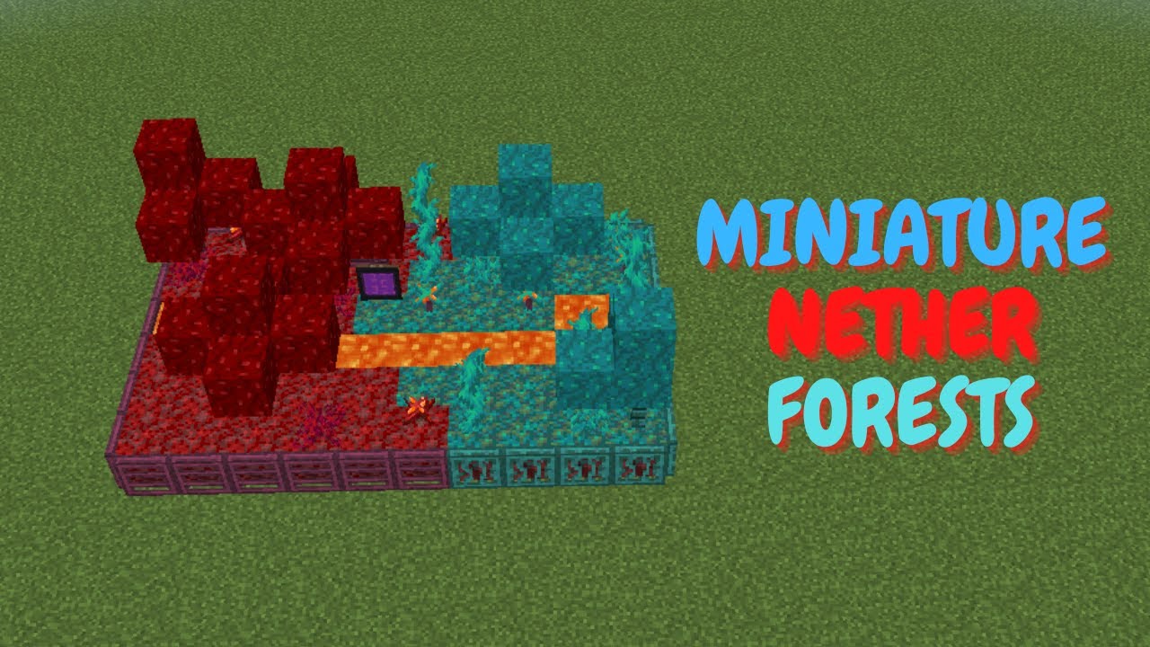 Miniature Nether Forests in Minecraft | TG Corner - YouTube