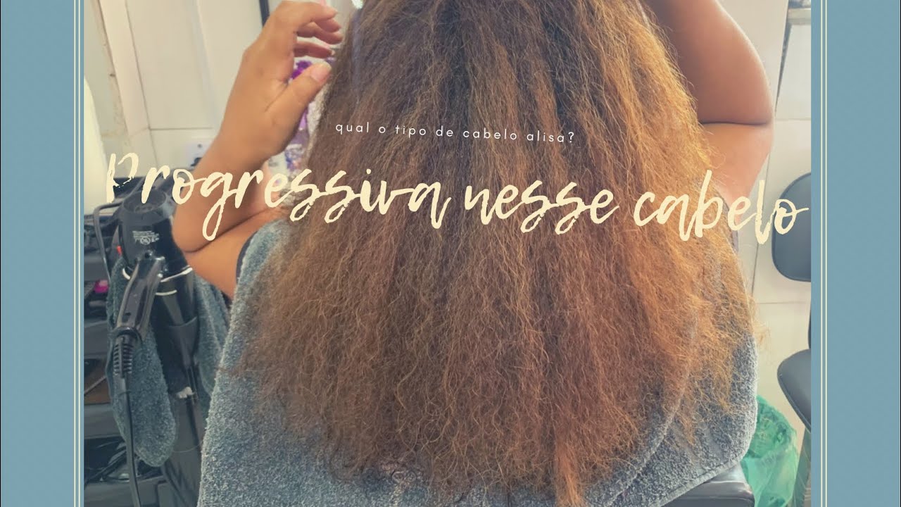Progressiva sem formol em cabelo difícil / como alisar - YouTube