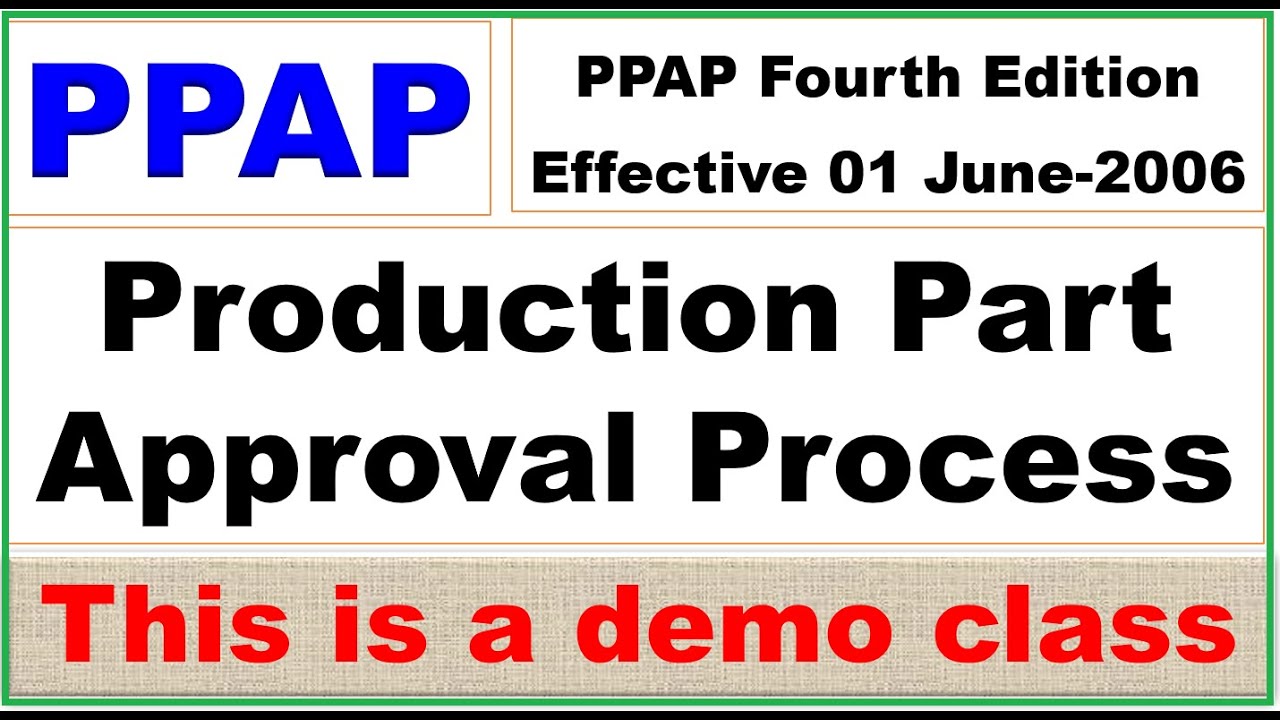 Demo class of PPAP Part-1 - YouTube