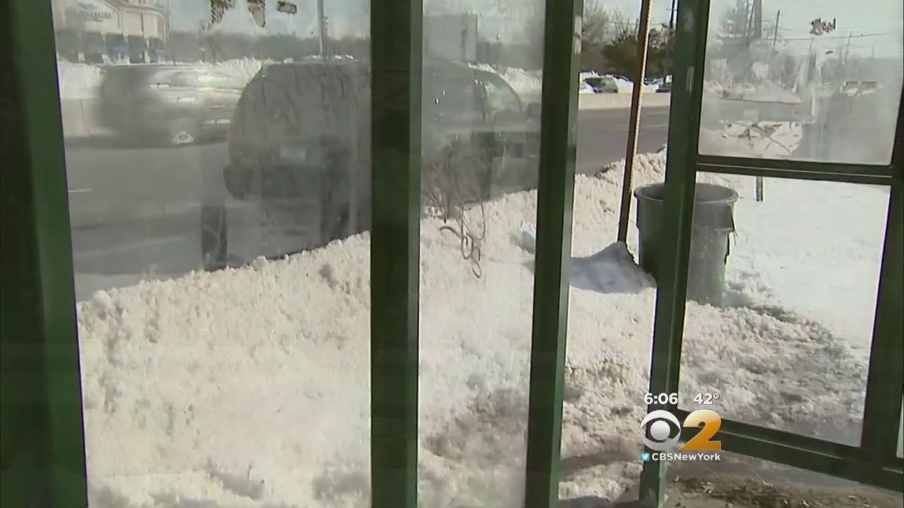 Snow-Covered Bus Stops - YouTube
