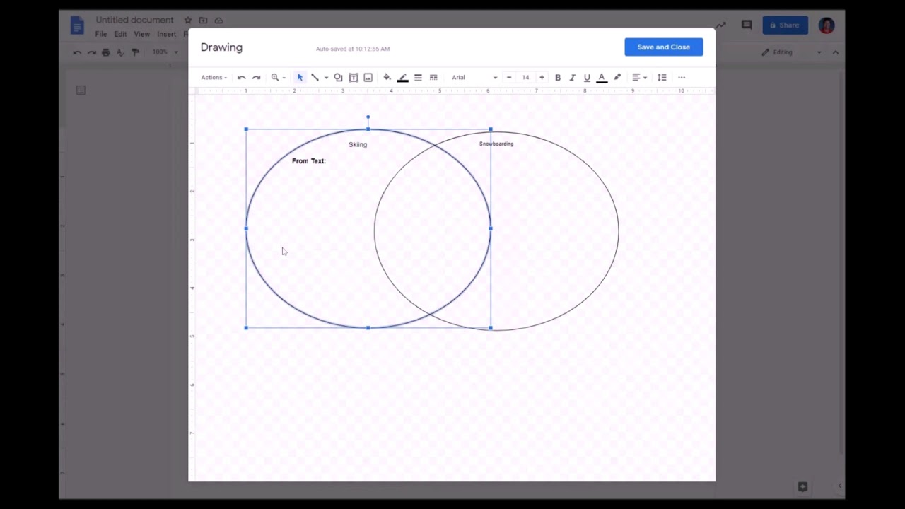 How to Make a Venn Diagram in Google Docs - YouTube