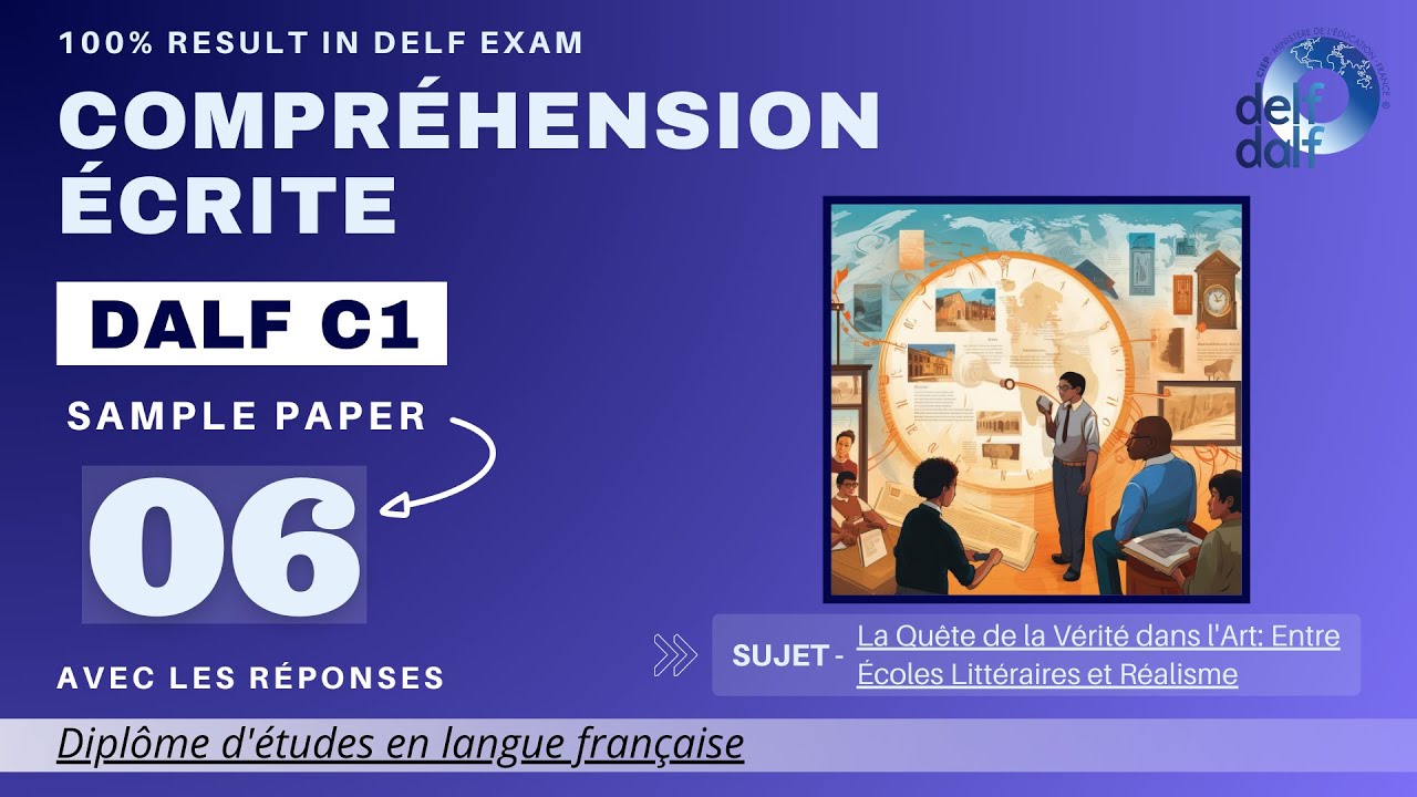 DALF C1 Compréhension écrite [No. 06] | Written Comprehension Practice ...