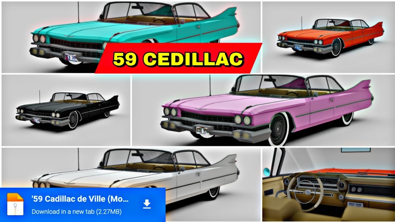 59 CADILLAC CAR ADDON FOR MINECRAFT POCKET EDITION | CAR ADDON MCPE ...