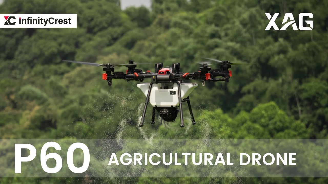 新機種!! XAG社 P60 /農業用ドローン/PV/ 農薬散布/肥料散布/完全自動航行 - YouTube