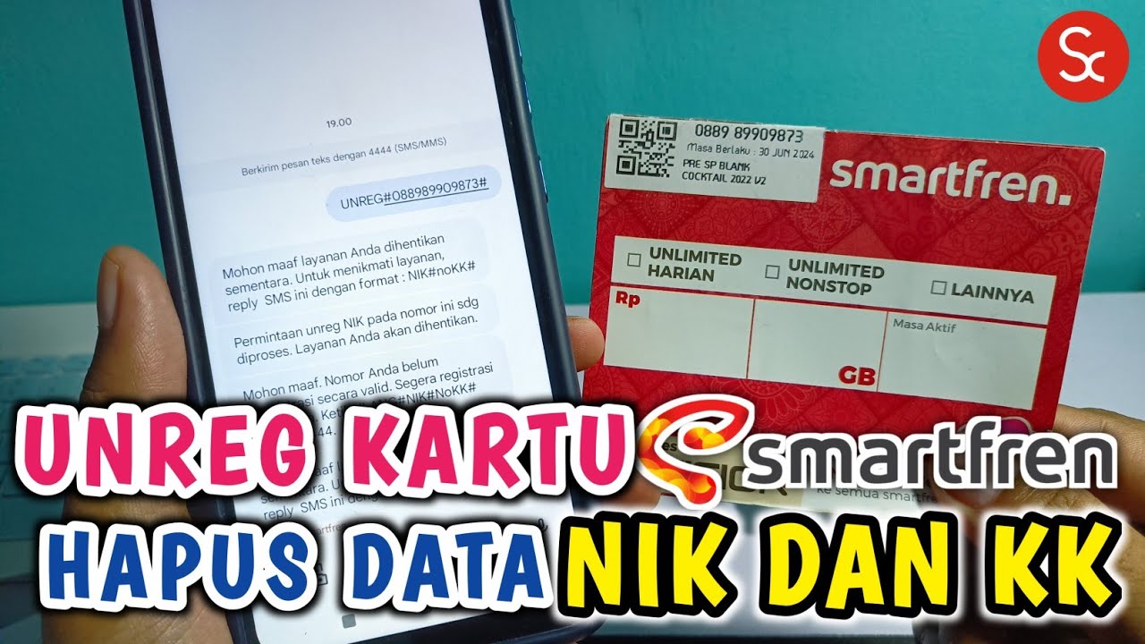 CARA UNREG KARTU SMARTFREN 4G HAPUS DATA NIK DAN KK 2024 - YouTube