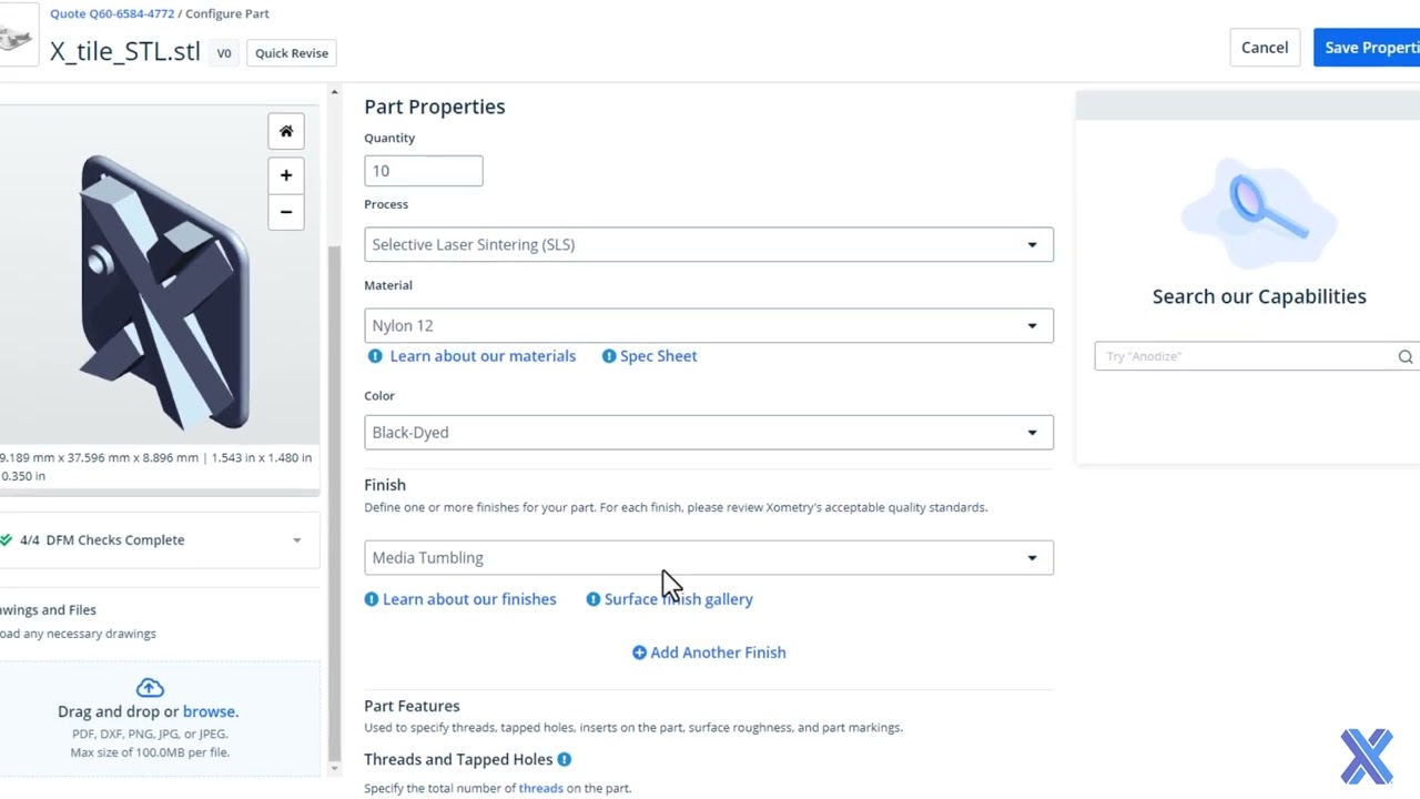 How to Get an Instant 3D Printing Quote With Xometry - YouTube