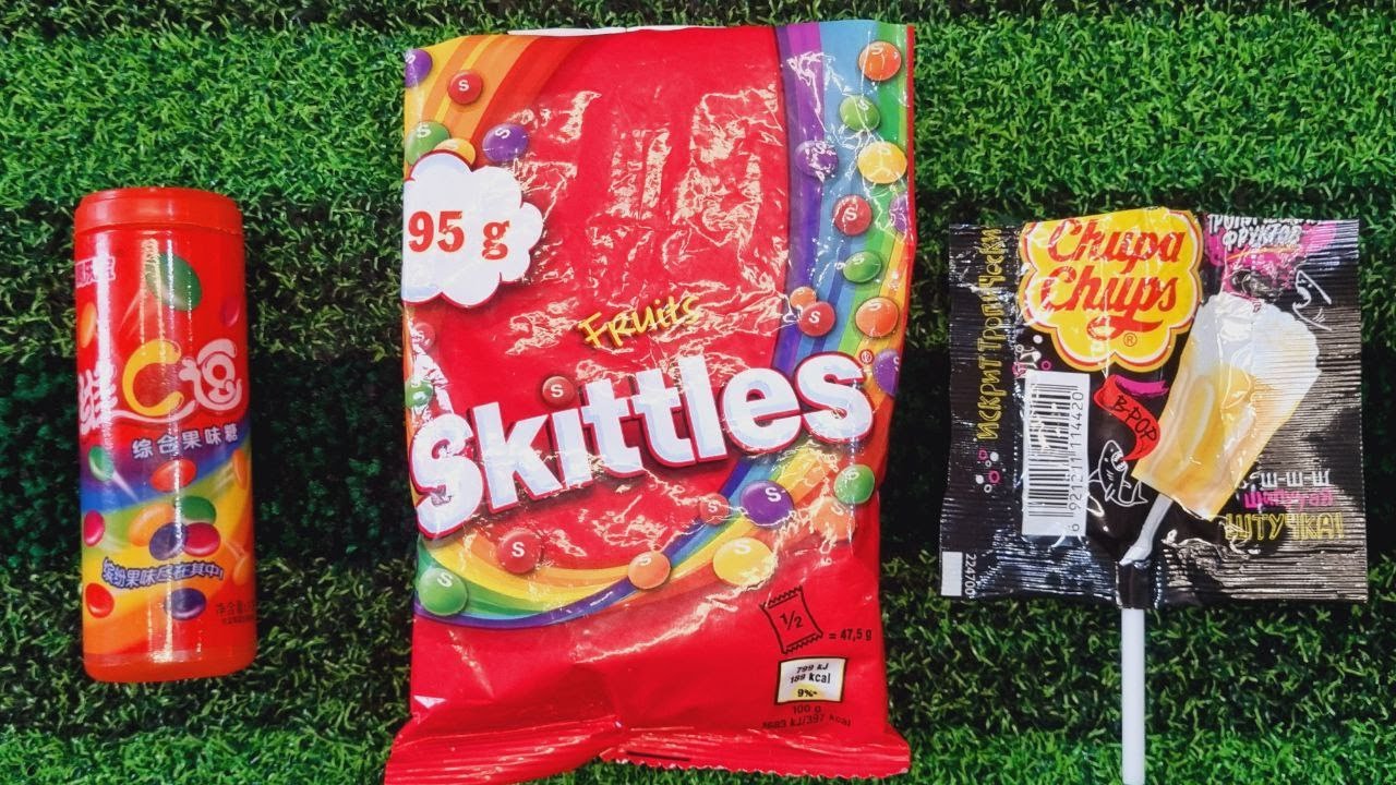 Explosion of taste: ASMR unboxing of skittles and amazing fizzy ...
