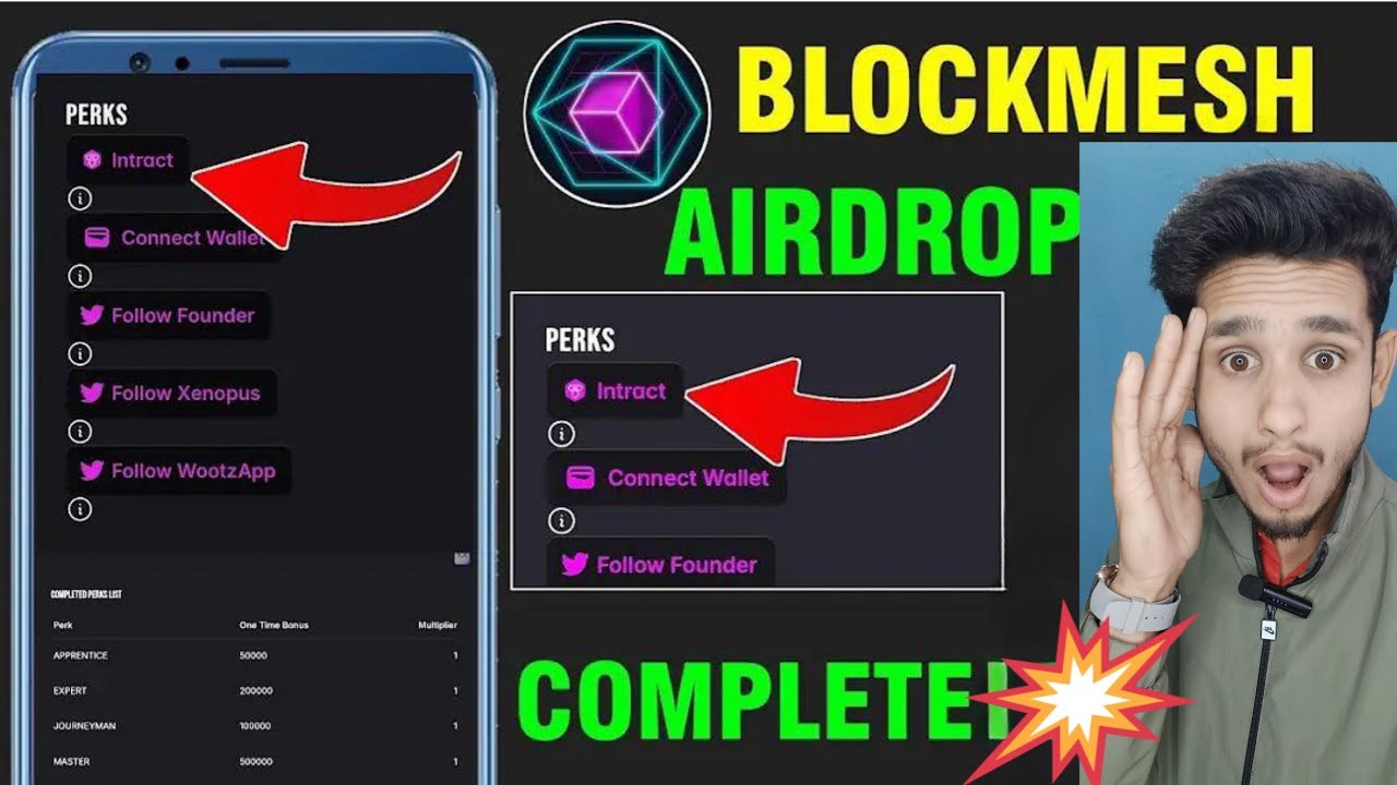 BlockMesh Airdrop Complete Intract Task | BlockMesh Final Task ...