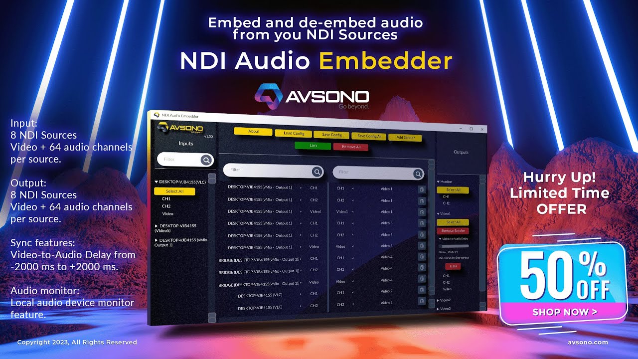 NDI Audio Embedder Promo - YouTube