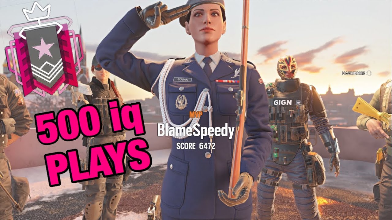 500 iq Champion Plays - Rainbow Six Siege Champion - YouTube