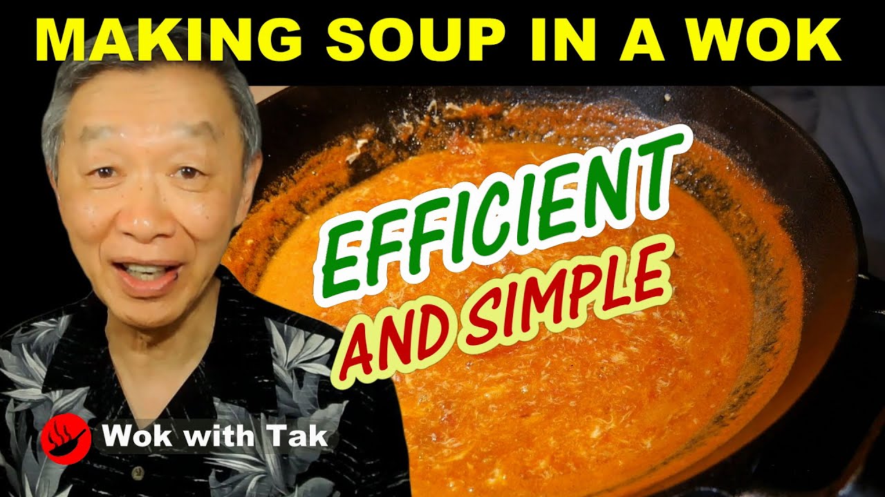 A wok is great for making soup. You should give it a try. - YouTube