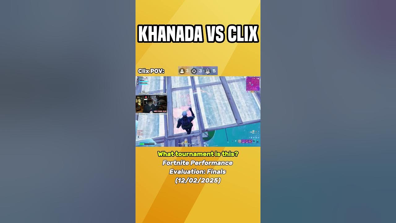 Both POVs Khanada vs Clix #fortnite #shorts #clix - YouTube