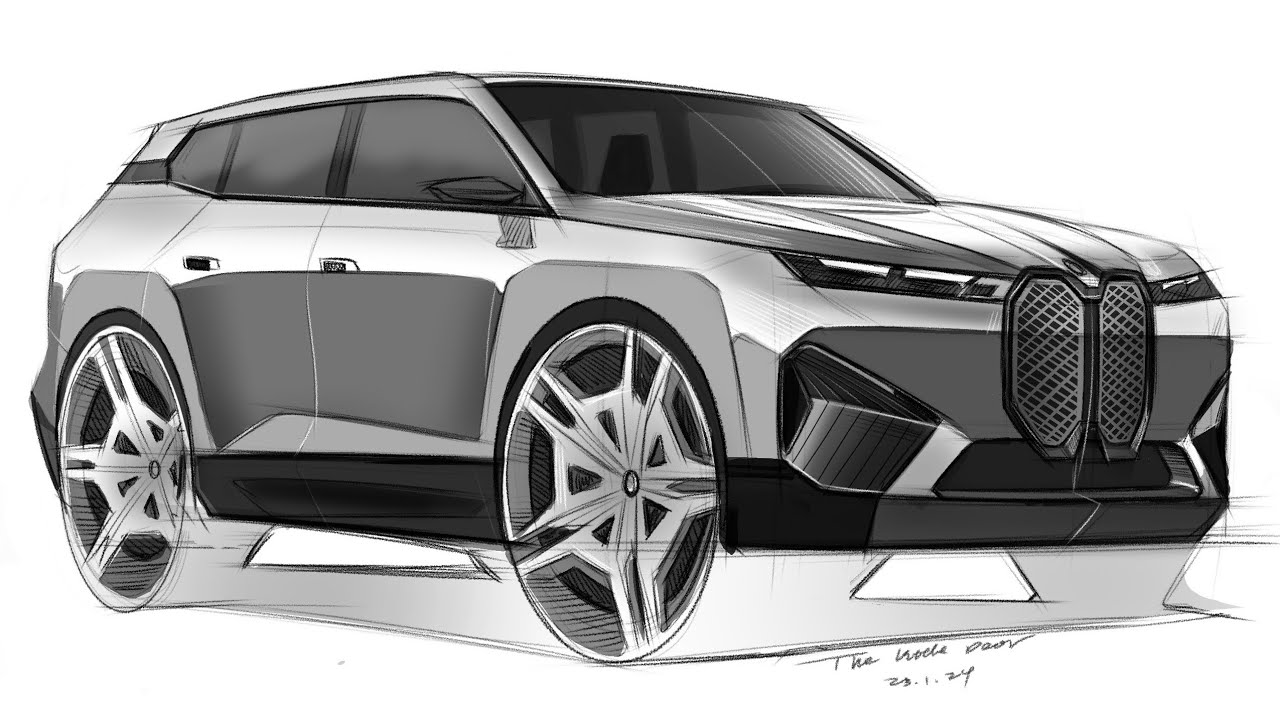 2022 BMW iX sketch - YouTube