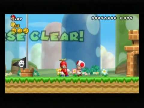 New Super Mario Bros. Wii - first playthrough - World 1, Level 1 Toad ...