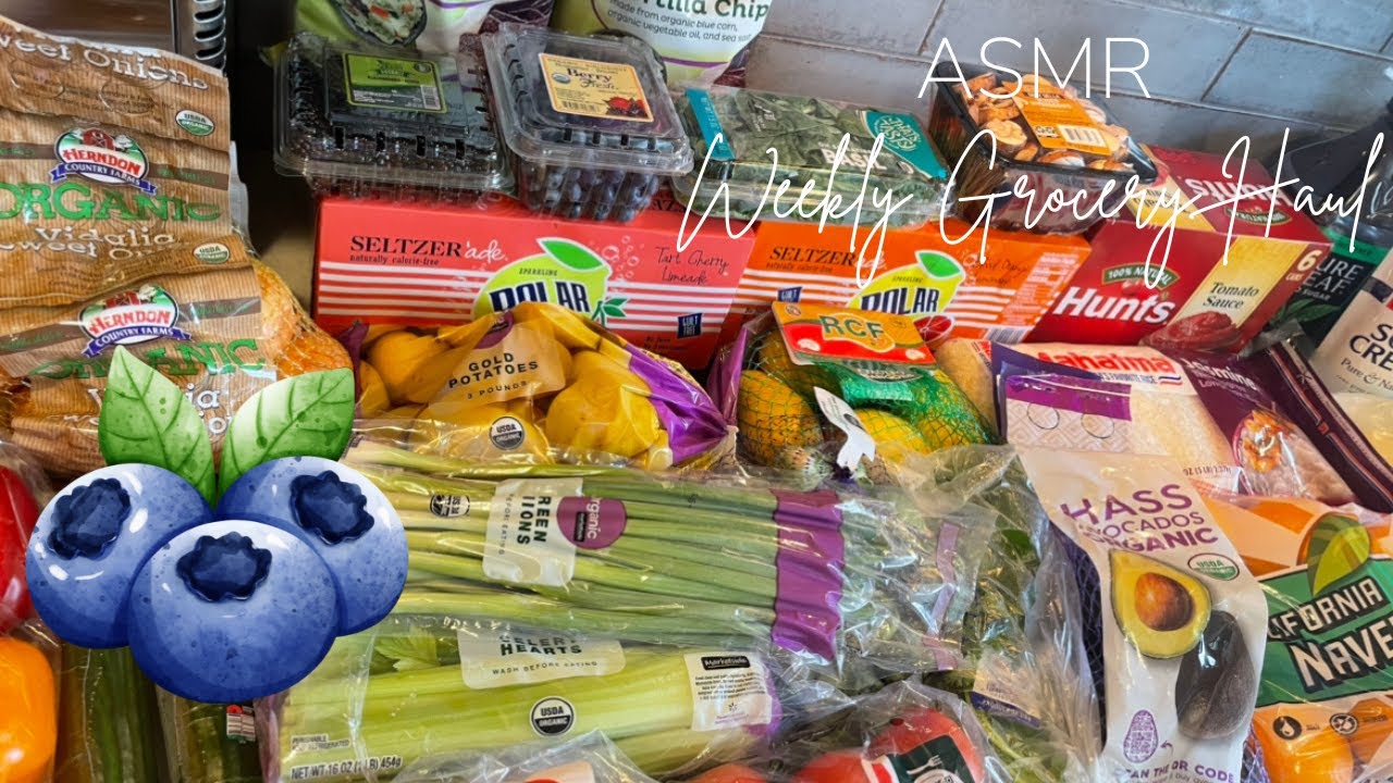 ASMR Weekly Grocery Haul - YouTube