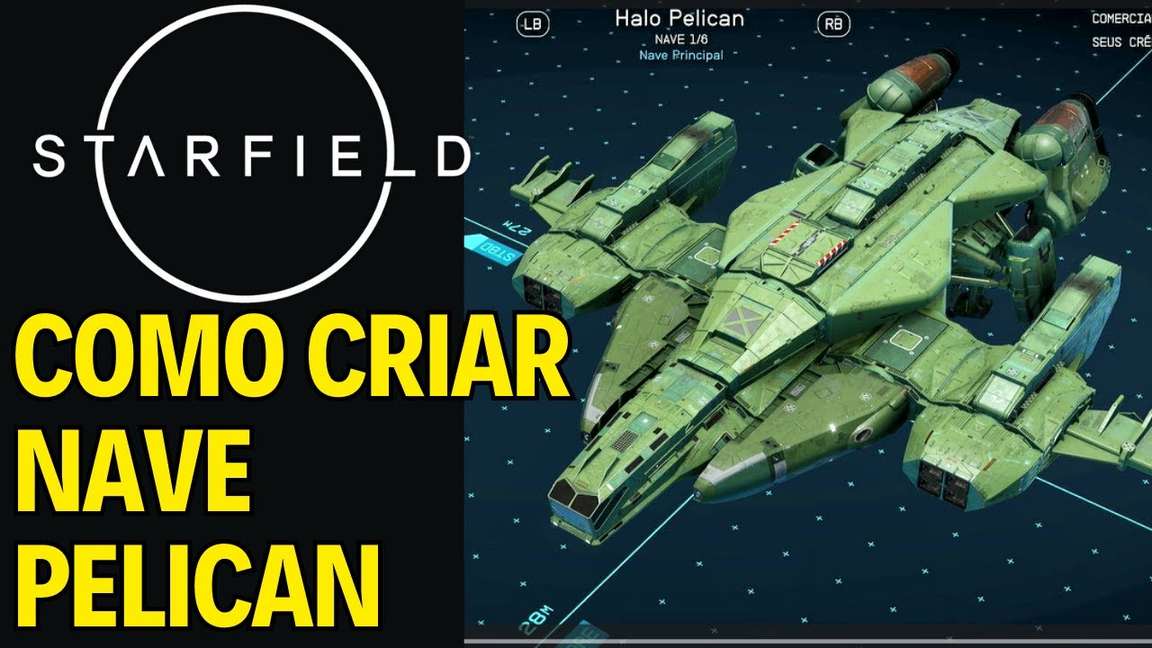 STARFIELD - COMO CRIAR NAVE PELICAN HALO #starfield - YouTube