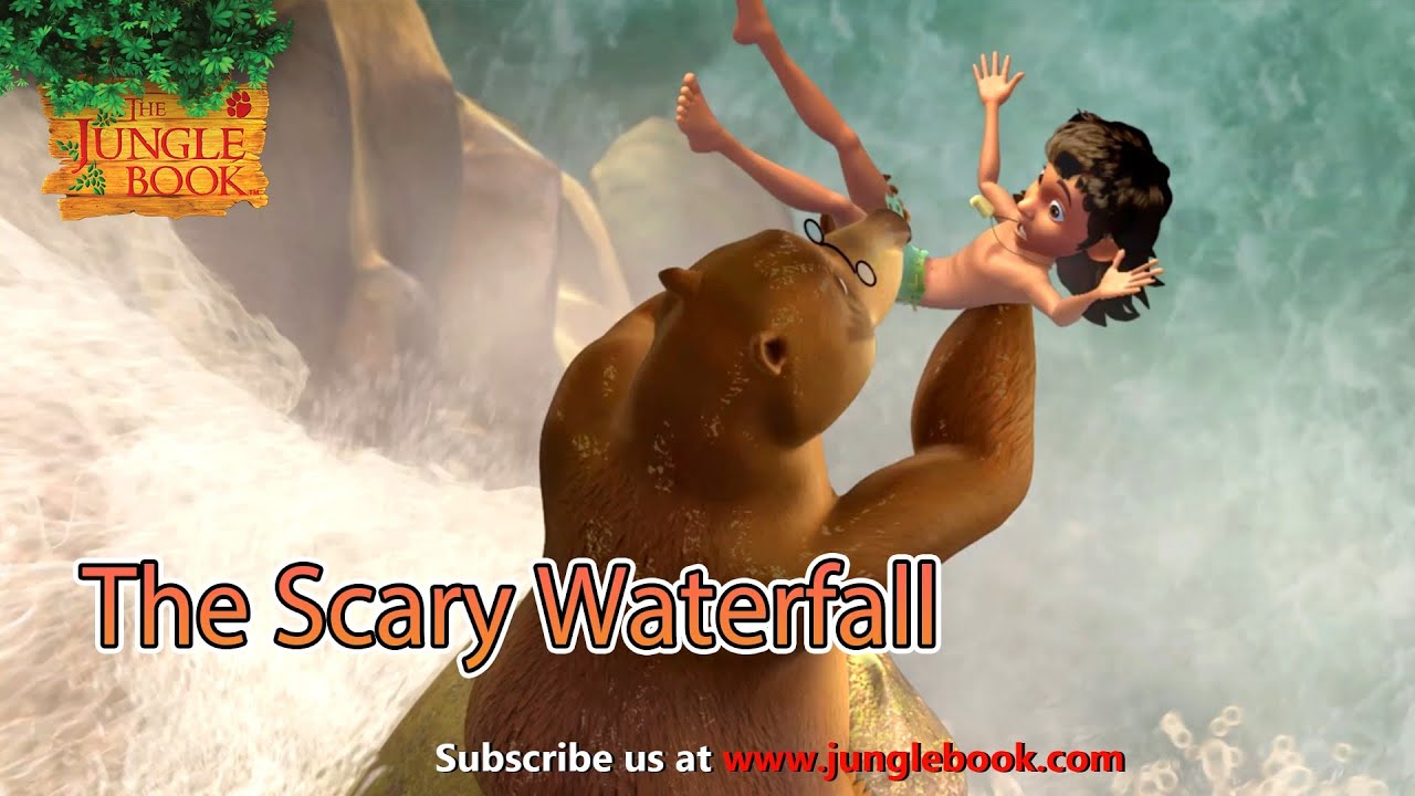The Scary Waterfall | Jungle Book 2 Cartoon For Kids | Jungle Book Mega ...