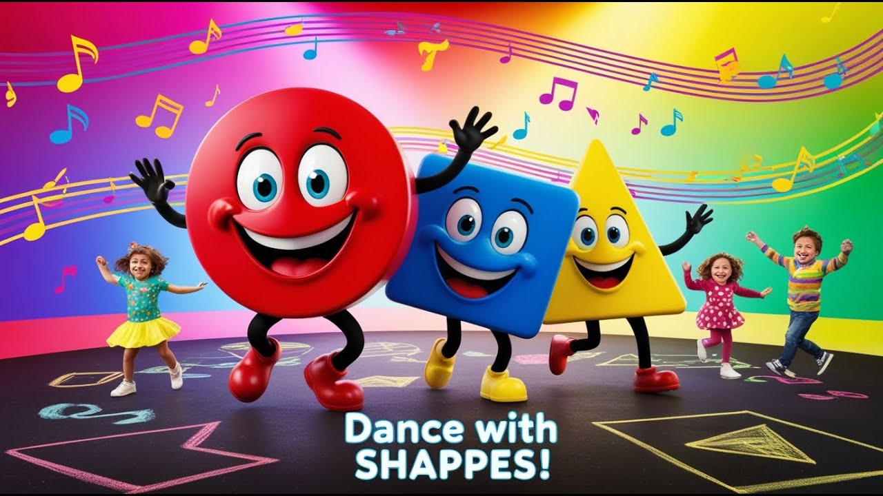 Dance with Shapes | Shape Song | Dance Along - YouTube