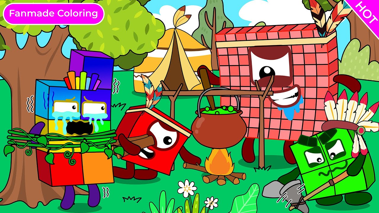 Help, I Need Some Help! Numberblocks Fanmade Coloring Story - YouTube
