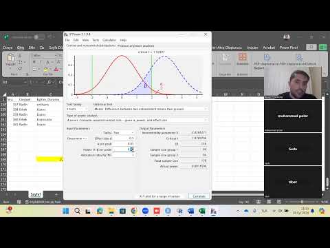 G*Power ile Örneklem Sayısı Belirleme (Sample Size)