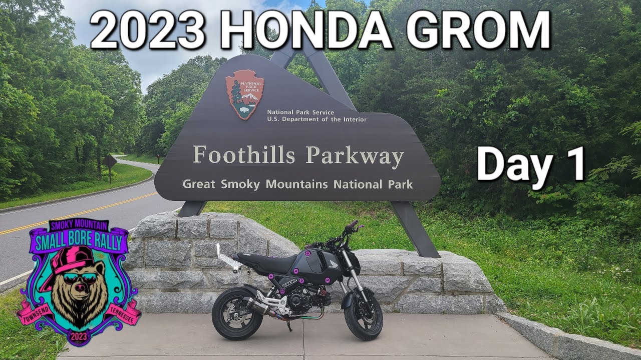 2023 Honda Grom - DAY 1 - Smoky Mountains - Foothill Parkway - Small ...
