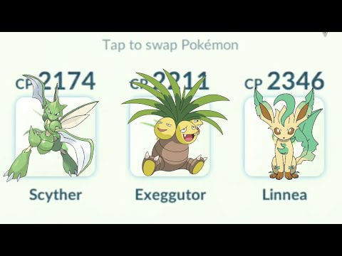 (POKEMON GO) SCYTHER EXEGGUTOR and LINNEA Best Moveset - YouTube
