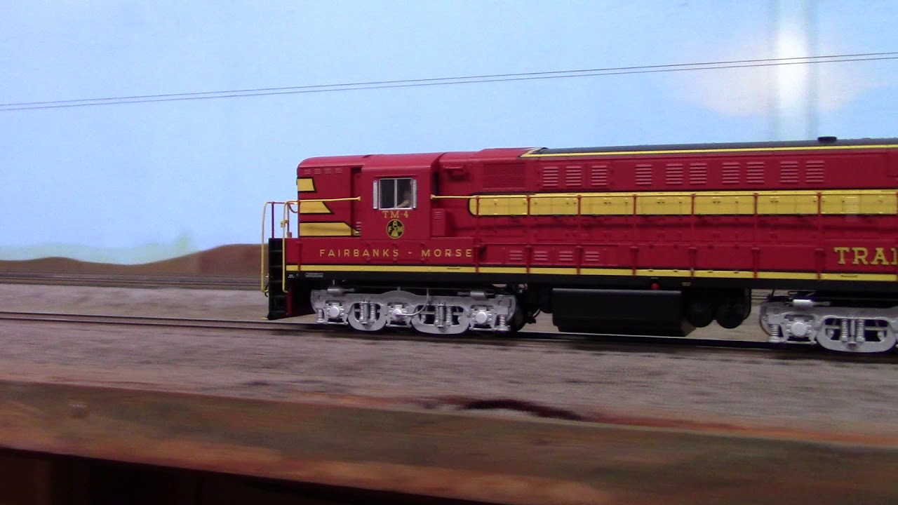 Atlas FM Demo paint scheme Trainmaster. - YouTube