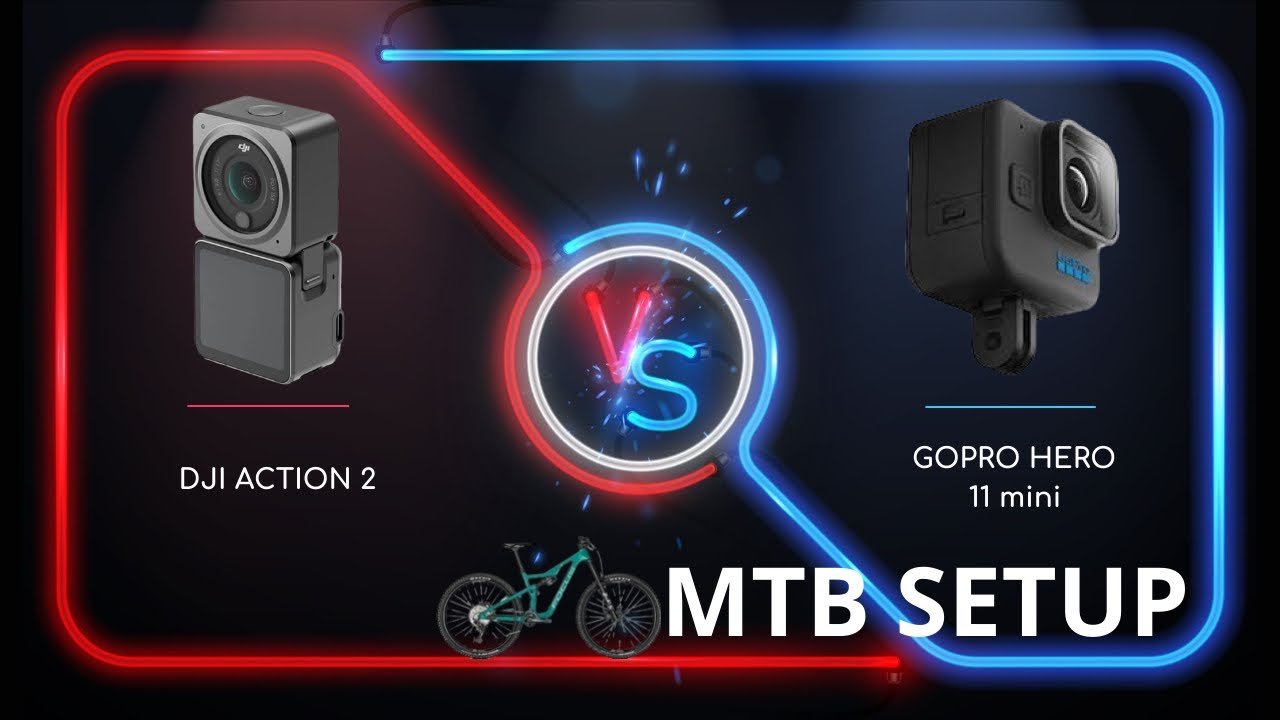 DJI Action 2 / GoPro Hero 11 mini: MTB Setup #mtb #gopro #dji - YouTube