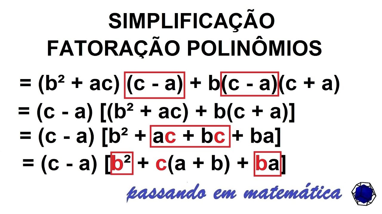 Concurso da EPCAR 2018 Simplificação de Polinômios - YouTube