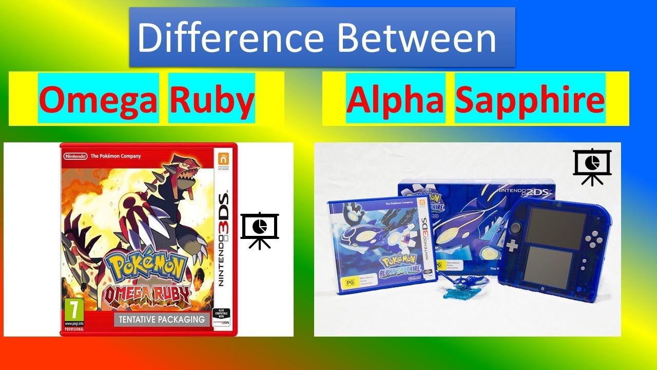Difference between Omega Ruby and Alpha Sapphire - YouTube