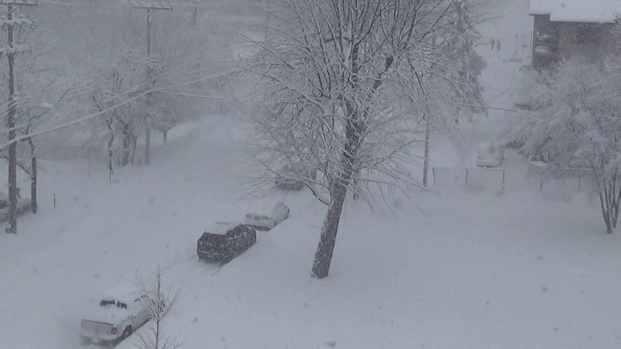 Snow falling...January 16, 2021 - YouTube