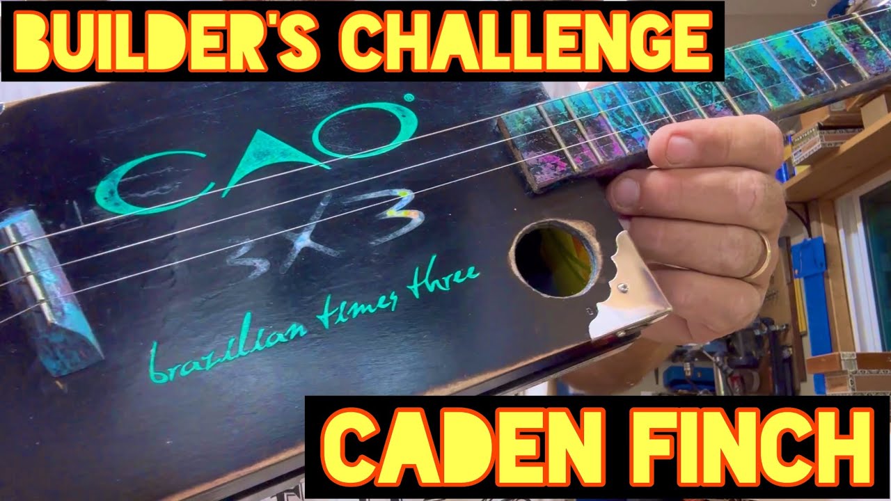 Puckett Cigar Box Guitar - Builder’s Challenge - Caden Finch 😍 - YouTube