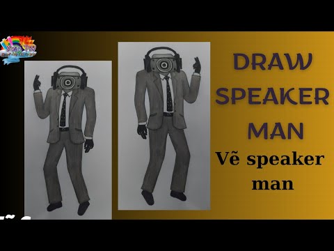 How to draw Speakerman Skibiditoilet Xoăn TV vẽ Speakerman - YouTube