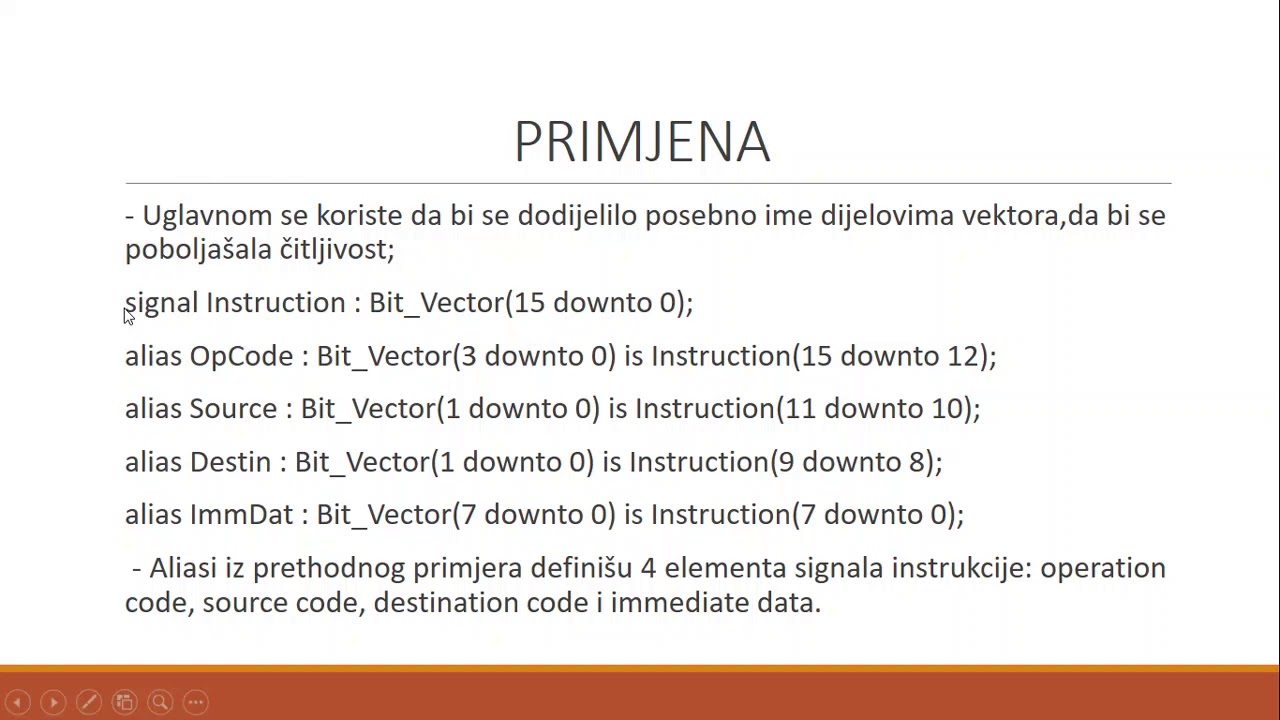 alias (VHDL language construct) - YouTube