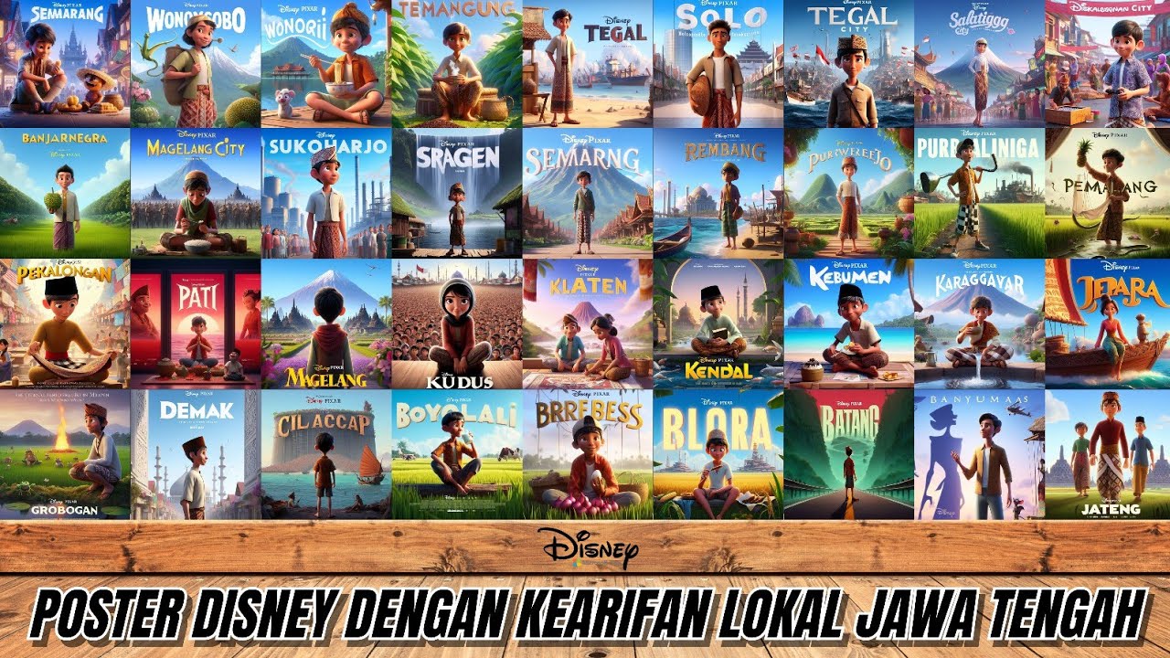 Cara Membuat Poster Disney Pixar Dalam 10 Detik | Tema Kabupaten Kota ...