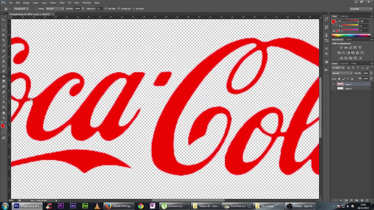 How to Turn a sample logo from low resolution to Quality high ...