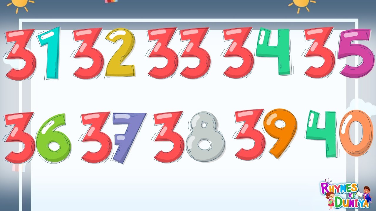 One two three, kids rhymes, 123 Numbers, 1 to 100 counting, learn to ...