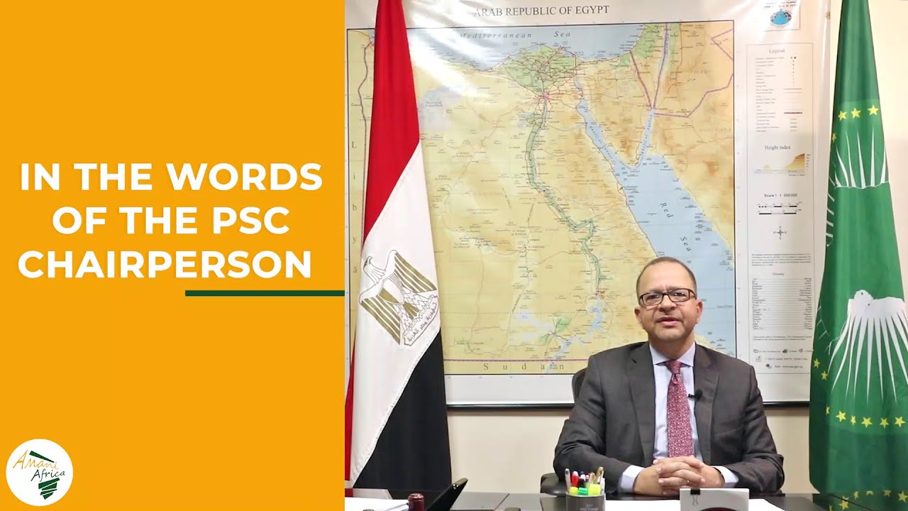 PSC Chairperson for October 2024 H.E. Amb Mohamed Gad presents an ...