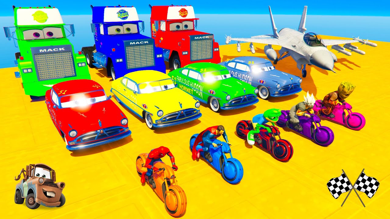 GTA V New Epic Ramp On Cars, Super Cars, Fighter Jets, Monster Trucks ...