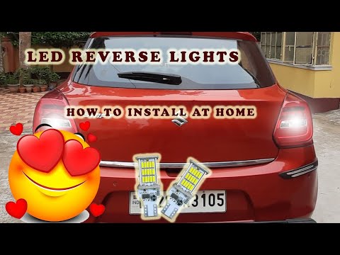 How to install Led reverse light for Car at home , led reverse light ...