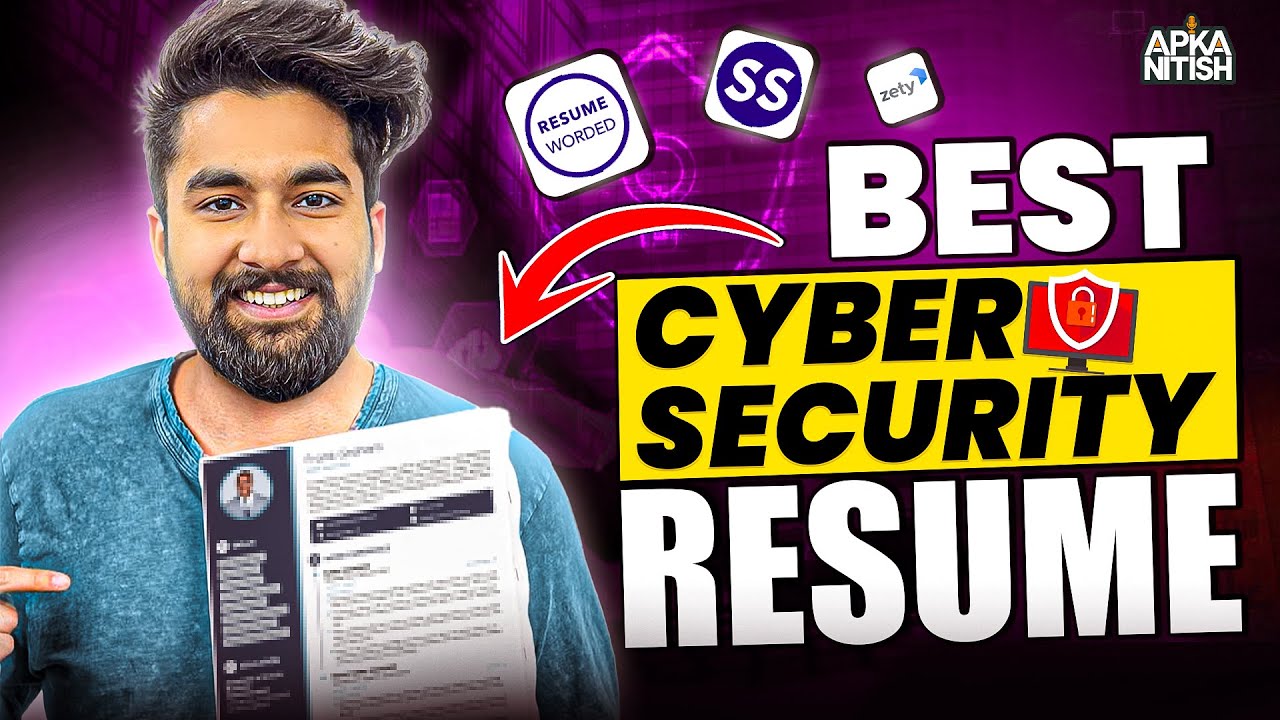 Best Cybersecurity Resume for Freshers | How to Make a Perfect Resume ...