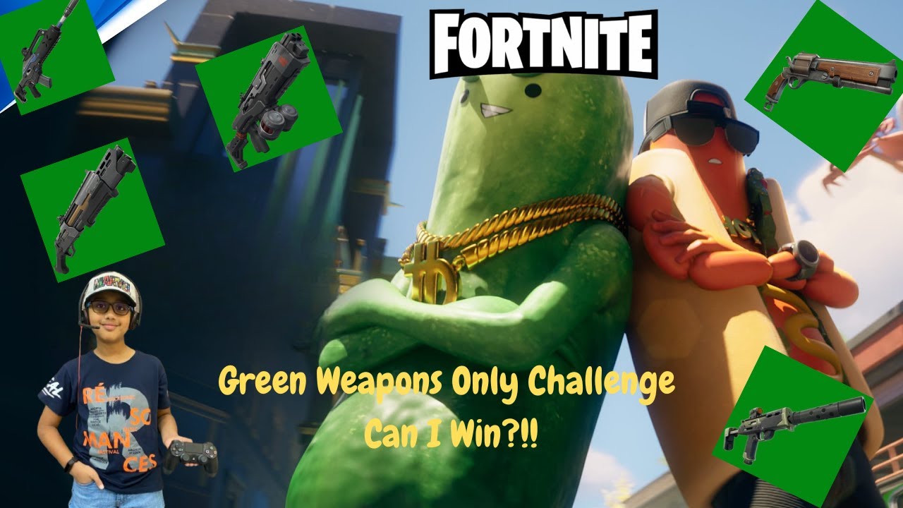 ONLY Green Weapons Challenge in Fortnite Chapter 6 Season 2! - YouTube