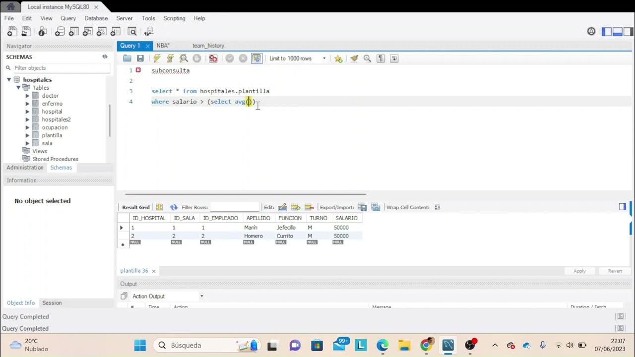 Subconsultas MySQL - YouTube