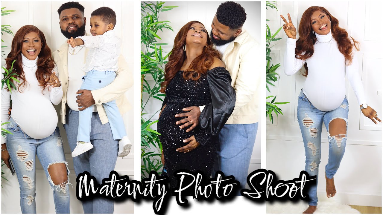 |BABY #2 MATERNITY PHOTO SHOOT @ 38 WEEKS| BTS Of Setup + Hair ...