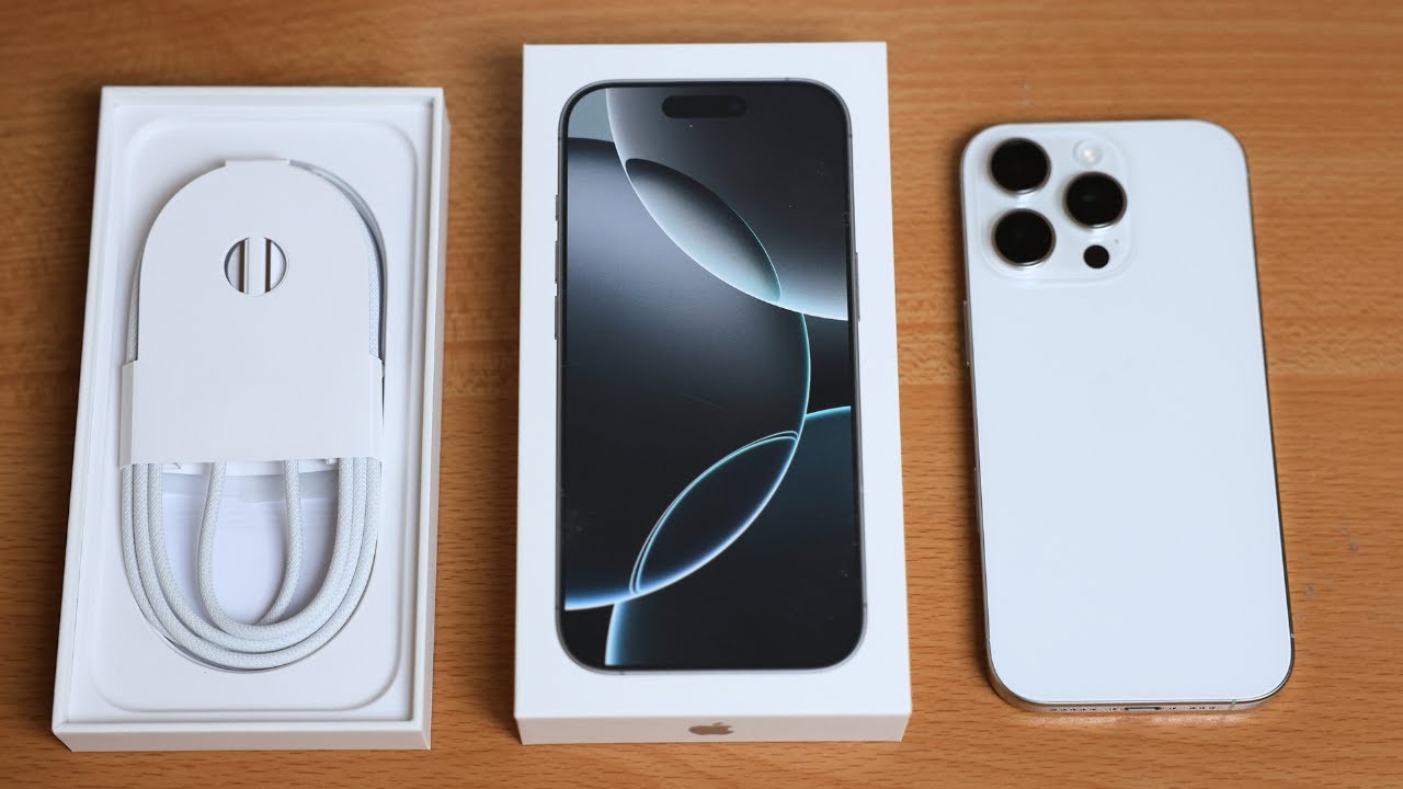 IPHONE 16 PRO 1TB WHITE TITANIUM UNBOXING - YouTube
